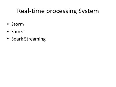Big Data Analytics Infrastructure PPT