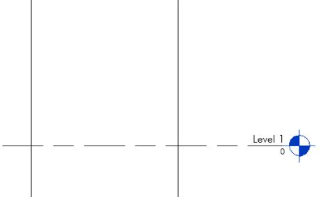 elevation view section box displaying elements not in section box