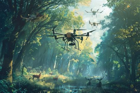 Cuttingedge Autonomous Drones Are Patrolling Over The Forest For