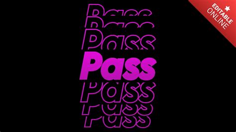 Pass Modern Stroke Text Effect Generator