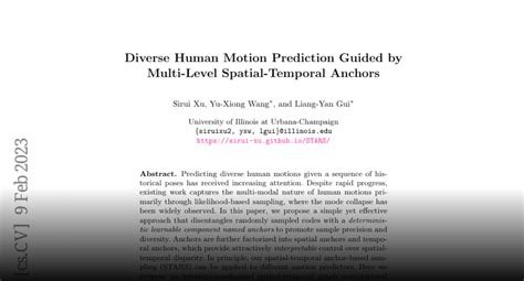 Paper Page Diverse Human Motion Prediction Guided By Multi Level