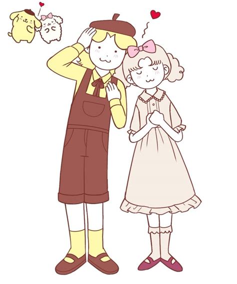 Pompom And Macaroon In 2025 Cute Drawings Sanrio Hello Kitty Character Design