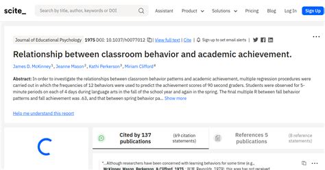 Relationship Between Classroom Behavior And Academic Achievement
