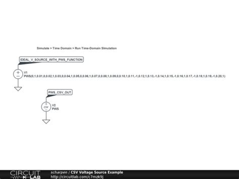 csv voltage source example circuitlab