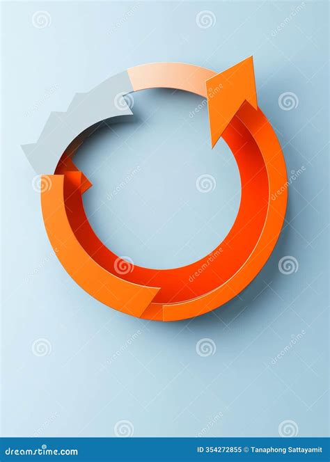Circular Arrow Progress Cycle Symbolizing Continuous Improvement
