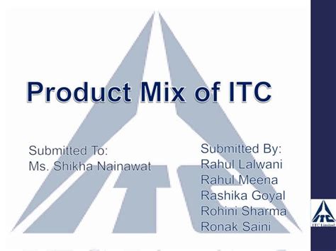 Product Mix Of Itc Pptx