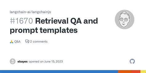 retrieval qa and prompt templates · langchain ai langchainjs