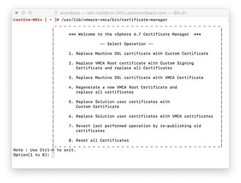 VMware ESXi SSL Certificate Signing Request CSR Bits Bytes Radio Waves