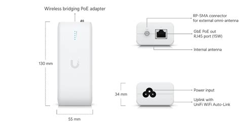 Buy Ubiquiti Device Bridge Plug And Play Wireless Bridging Poe Adapter