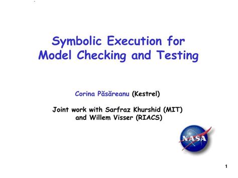 Ppt Symbolic Execution For Model Checking And Testing Powerpoint