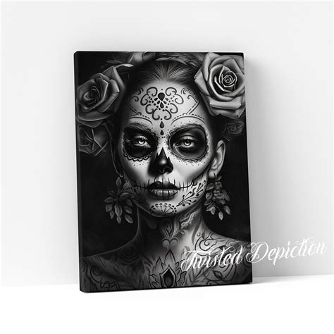 Dia De Los Muertos Female Skull Drawings