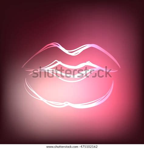 Beautiful Hand Drawn Outline Sexy Pink Stock Vector Royalty Free 475102162 Shutterstock
