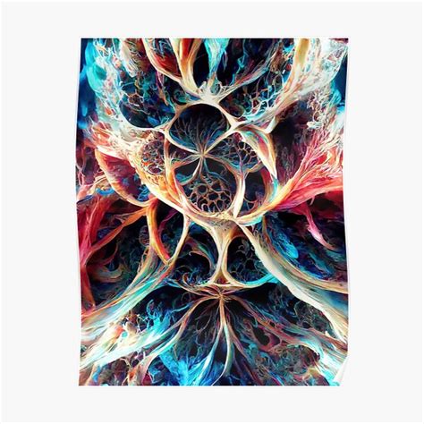 Abstract Neural Network Poster For Sale By CEVmemories Redbubble