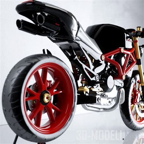 3D модель – Мотоцикл Ducati Monster 896