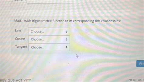 Match Each Trigonometric Function To Its StudyX
