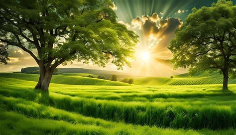 Sunny Green Landscape Images Free Download On Freepik