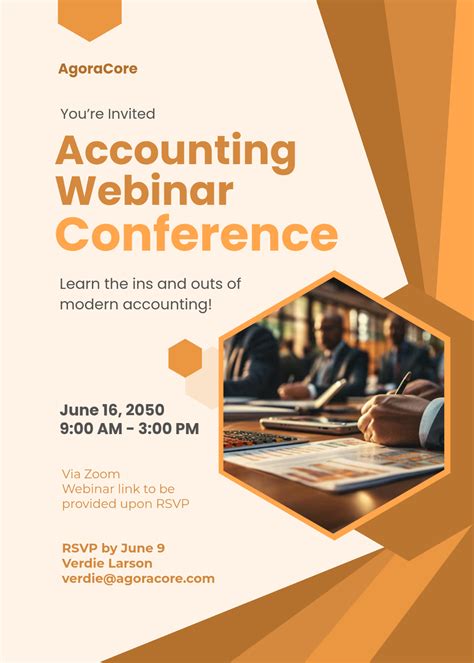 Free Conference Webinar Invitation Template To Edit Online