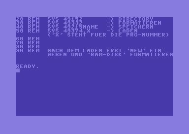 CSDb RAM Disk