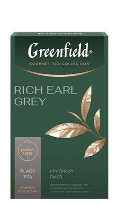 Rich Earl Grey листовой, 100 г — классический черный чай — Greenfield