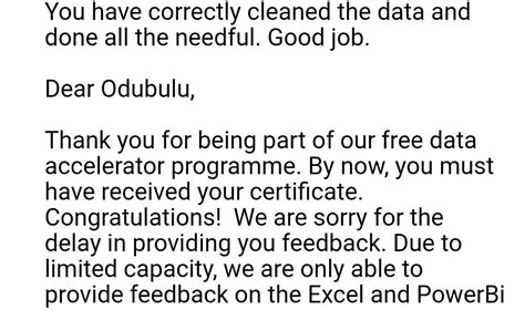 odobulu ogechukwu on linkedin opportunity thankyou data grateful dataanalysis upskill