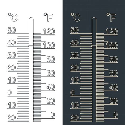 Projeto De Termômetro Vetor Premium