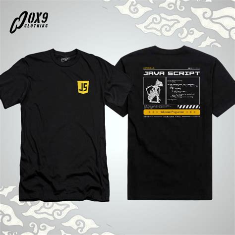 Jual Kaos Programmer Series Java Script Vol1 Javanese Culture Edition Shopee Indonesia
