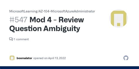 Mod 4 Review Question Ambiguity · Issue 547 · Microsoftlearning Az 104