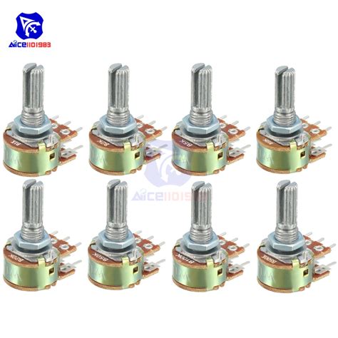 10pcs Lot Potentiometer Resistor 1k 2k 5k 10k 20k 50k 100k 250k 500k