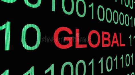 Binary Data Streams Green Lite Stock Video Video Of Data Loop 56344837