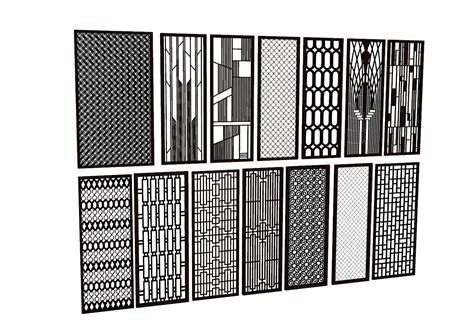 4378 Cnc Wall Sketchup Model Free Download