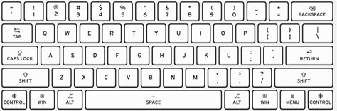 Keyboard Layout Printable