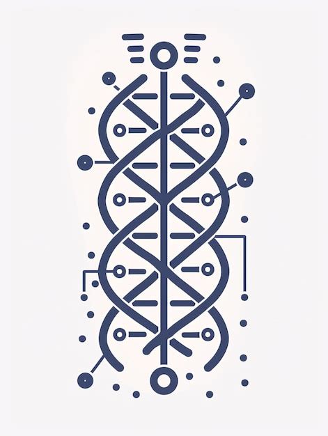 Icon Of Genetic Manipulation Customizable Line Drawing Linear Symbol