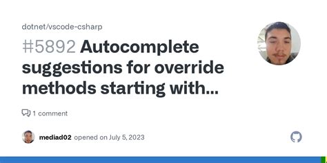 autocomplete suggestions for override methods starting with an not working · issue 5892