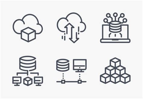Big Data Outline Icons By BomSymbols Big Data Outline Data