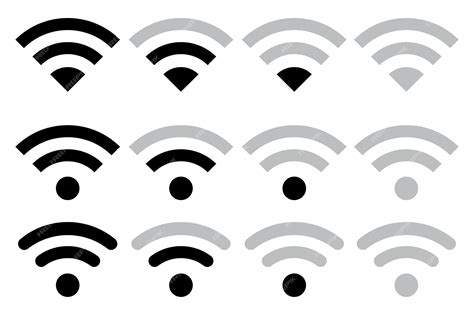 Premium Vector Wifi Signal Icon Internet Connection Symbol Wireless