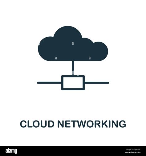 Cloud Networking Flat Icon Colored Element Sign From Networking Collection Flat Cloud