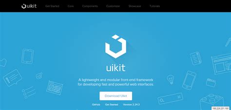 uikit a lightweight and modular front end framework for developing