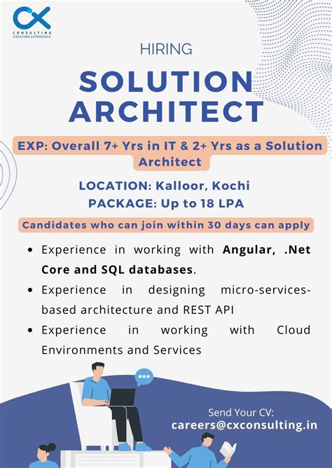 Hiring Opentowork Jobalerts Solutionarchitect Angular Dotnet Sql Cx Consulting