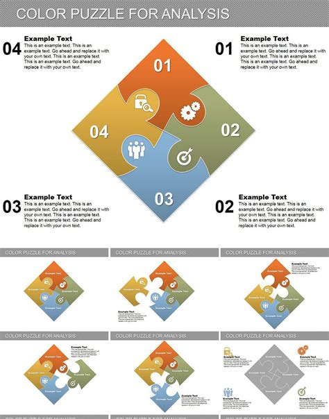 Puzzles Analysis PowerPoint Charts