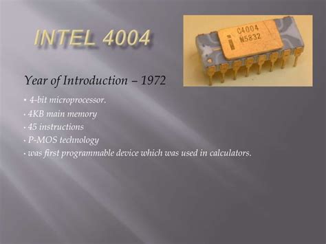Evolution Of Microprocessors Pptx Computing Technology Computing