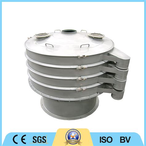 Powder Carbon Steel Round Rotary Classifier 4 Deck Vibrating Screen