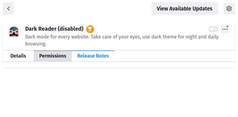 Bug No Recent Release Notes At Amo · Issue 9909 · Darkreader
