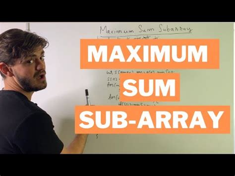 Maximum Sum Sub Array Dynamic Programming Partial Sums Approach With Implementation