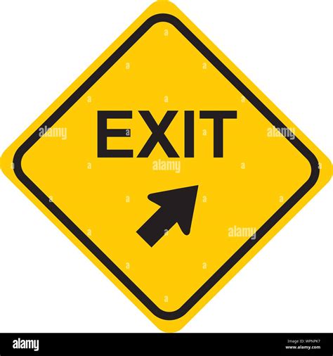 Exit Only Sign Stock Vector Images Alamy