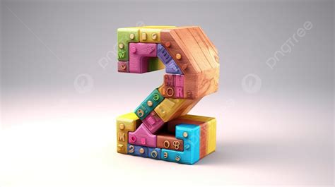 어린이를 위한 나무 알파벳 블록 장난감의 3d 렌더링2번 Abc 블록 나무 장난감 편지 배경 일러스트 및 사진 무료 다운로드 Pngtree