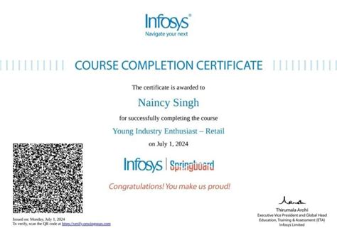 naincy singh on linkedin recently i came across the infosys