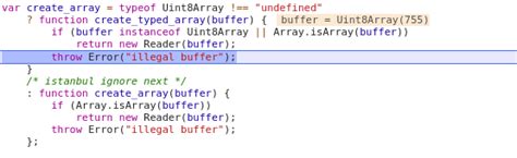 Javascript Exception Illegal Buffer Thrown In Protobufjs Stack Overflow