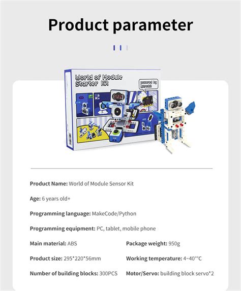 yahboom world of module programmable sensor kit for micro bit v2 board