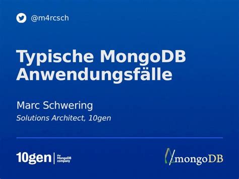 pptx typische mongodb anwendungsfälle dokumen tips