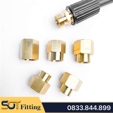 Măng Sông Ren Trong 22 X 13 138 14 17 21 Đồng Thau Dùng Cho Nối